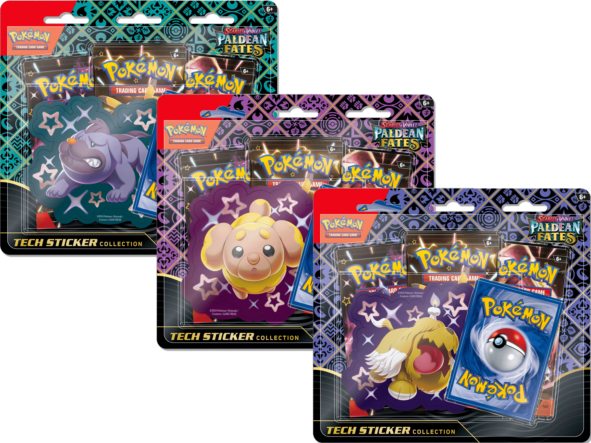 Pokemon TCG Paldean Fates Tech Sticker Blister